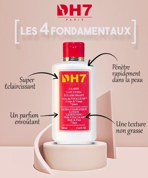 DH7 - Lotion Éclaircissante Extra Teint avec Vitaclear 16,9 oz ...
