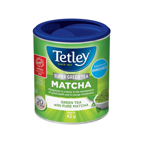 Thé Matcha Super Green de Tetley – Thé vert au matcha pur - Ebotanique ...